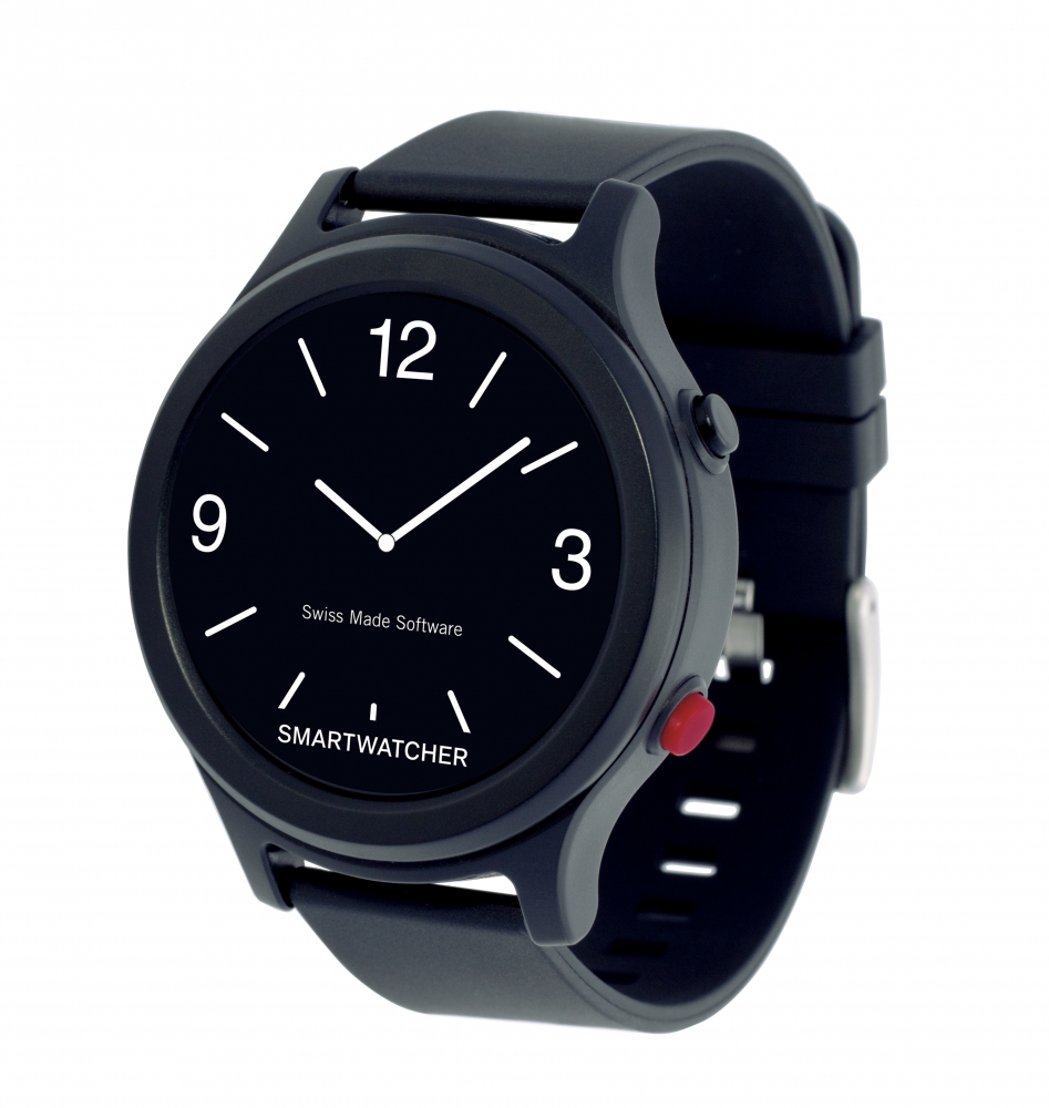 SmartWatcher montre d'appel d'urgence - Essence noir | Able2